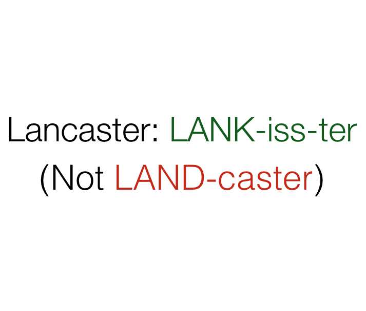 Lancaster Words and Slang – Lancaster Local Secrets